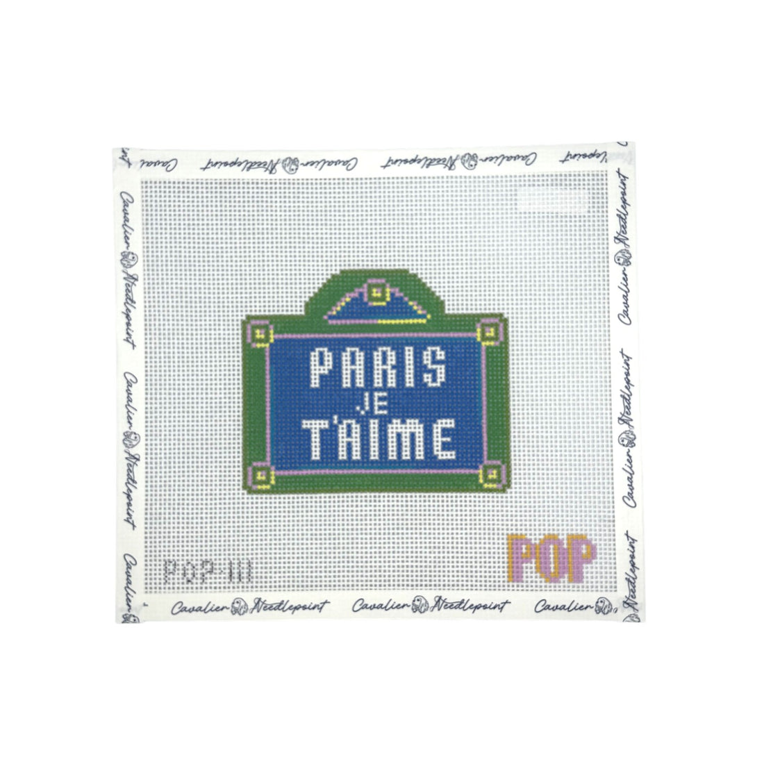 Paris Je T'aime – Cavalier Needlepoint